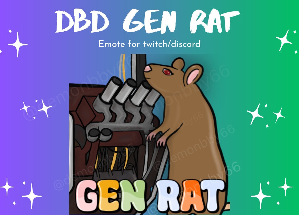 DBD Gen Rat Emote - Etsy