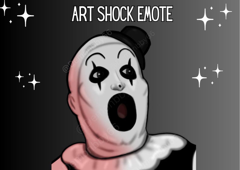 Art the Clown Emote - Etsy