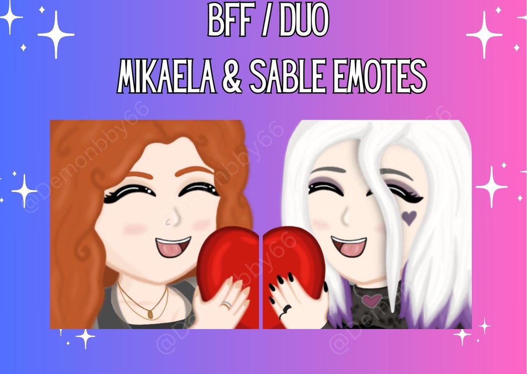 BFF Mikaela & Sable Emotes - Etsy