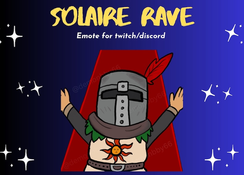 Solaire Rave Emote (dark Souls) - Etsy