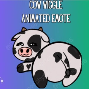 Cow Wiggle Emote - Etsy