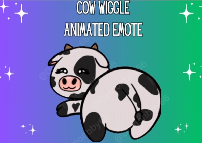 Cow Wiggle Emote - Etsy