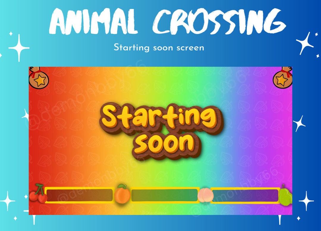 Animal Crossing Starting Soon Screen - Etsy