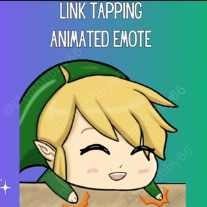 Link Tapping Animated Emote - Etsy