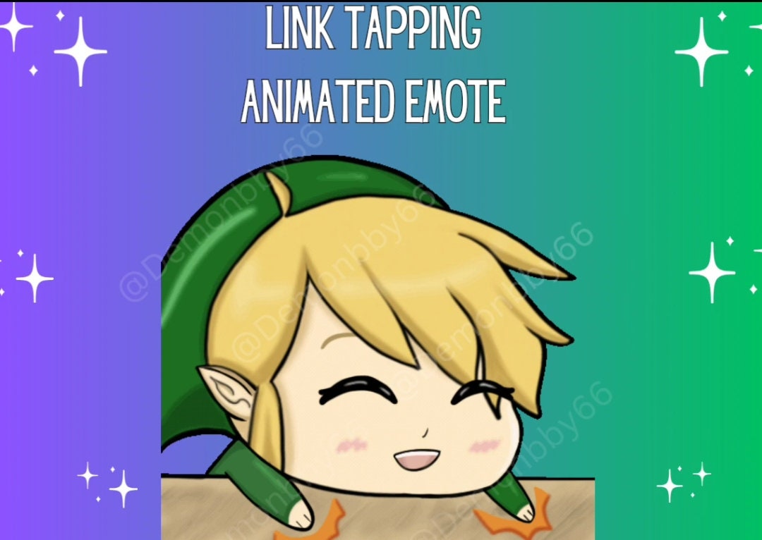 Link Tapping Animated Emote - Etsy