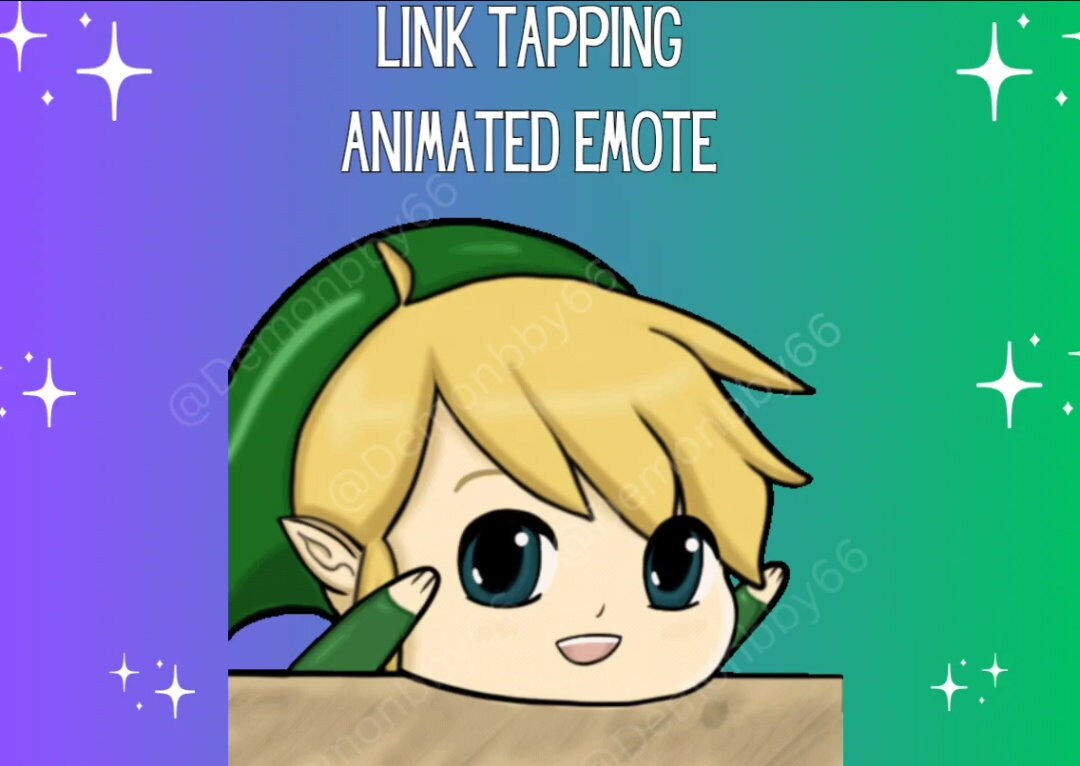 Link Tapping Animated Emote - Etsy