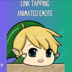 Link Tapping Animated Emote - Etsy