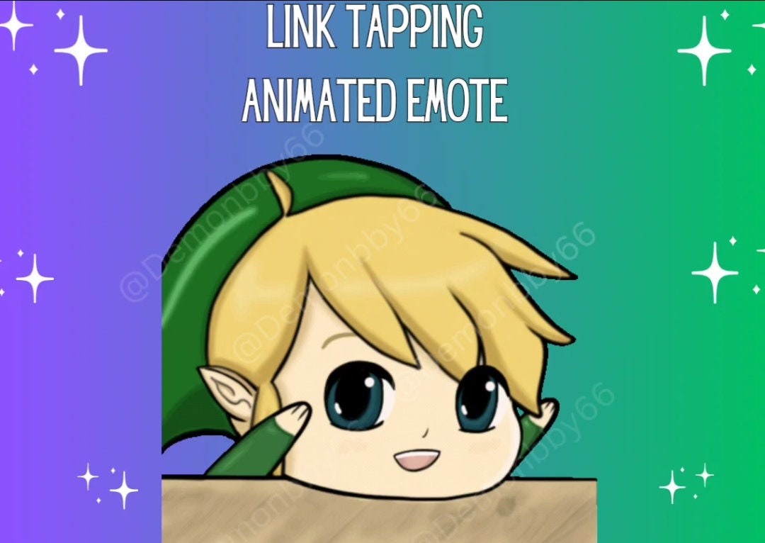 Link Tapping Animated Emote - Etsy