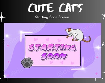 ANIMATED Stream Screen / Stream Starting Soon / Loading Screen / Cute ...