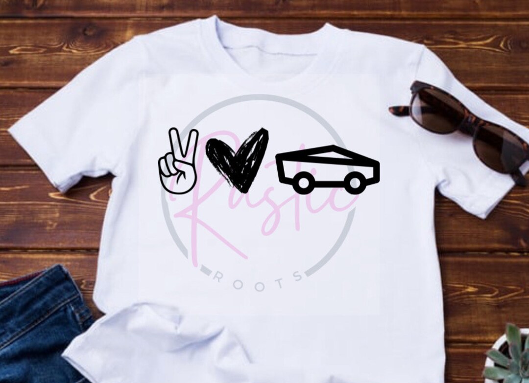 Peace Love Cybertruck Png Tesla Png Cybertruck Png Future Truck Png - Etsy
