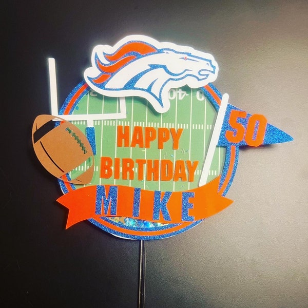 Football Cake Topper - Etsy