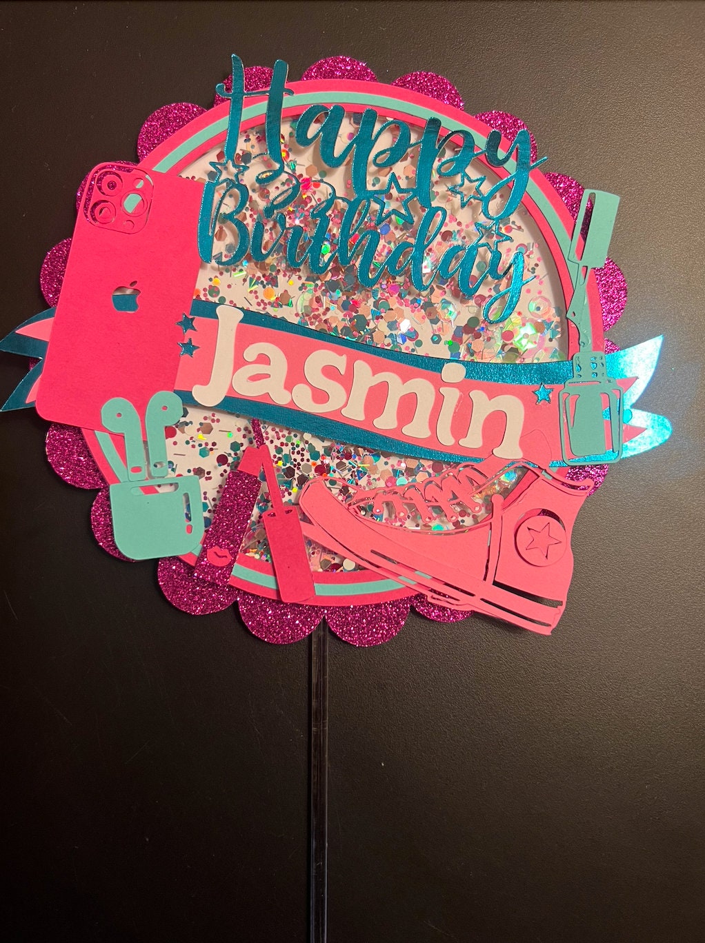 Custom 3D Teenage Birthday Shaker Cake Topper - Etsy