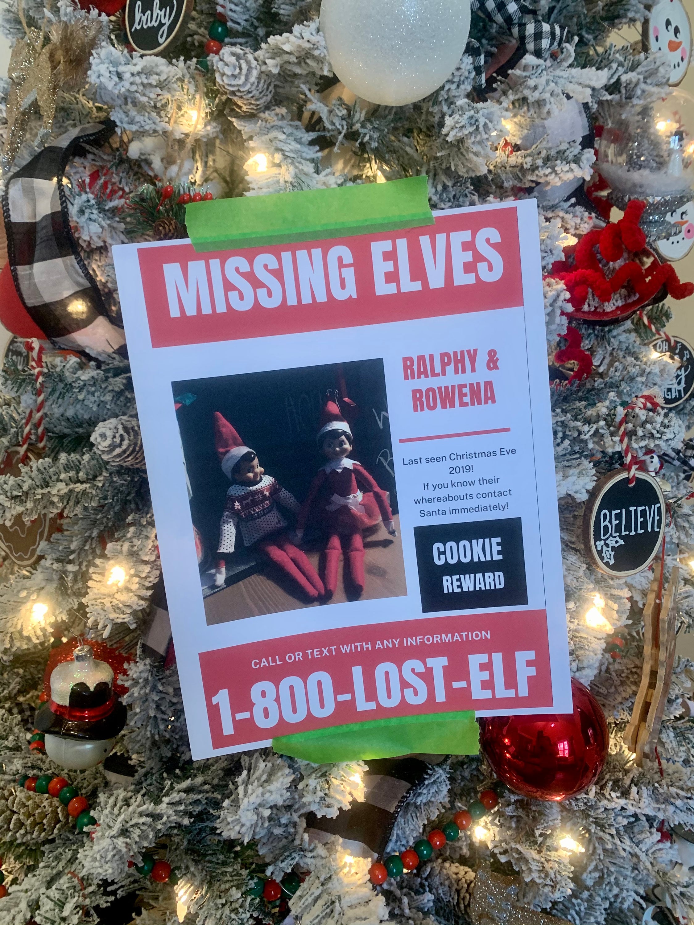 Missing Elf Poster - Etsy