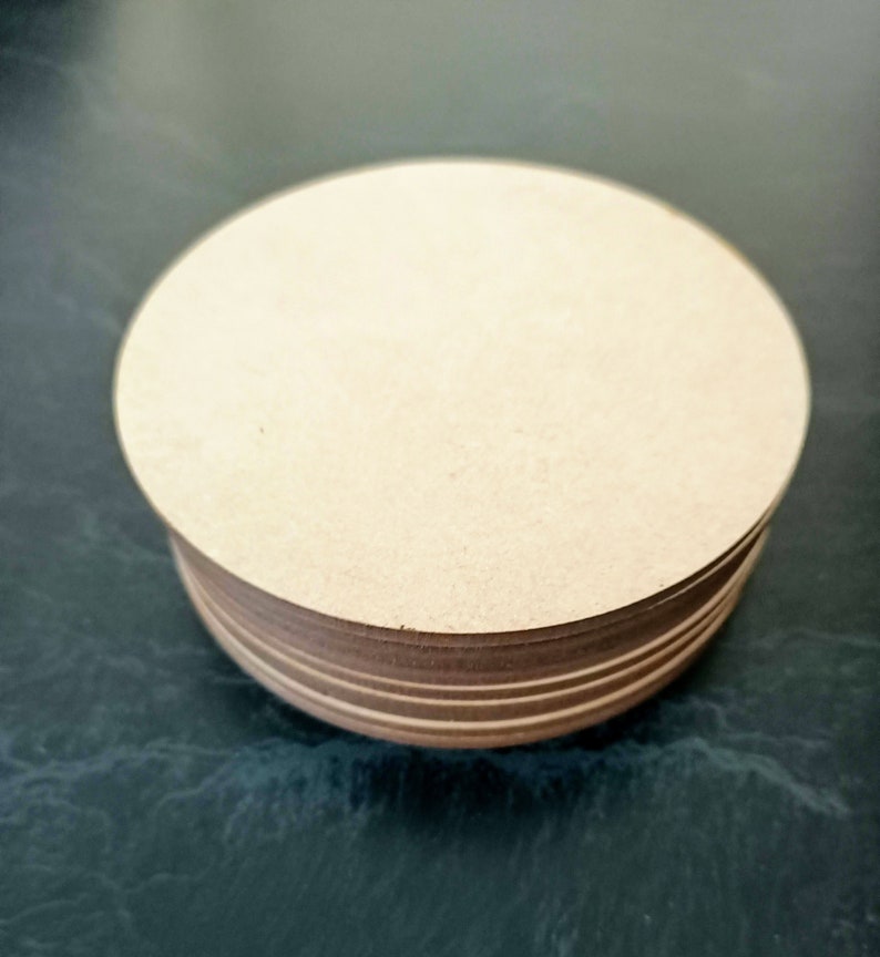 10 Pack X 100mm Circle Raw MDF 3mm Thick Craft Blank MDF - Etsy