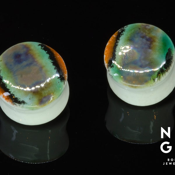 Ceramic Ear Gauges - Etsy