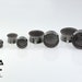 1 Pair of ARMOUR Black Ruthenium Plated Silver Ear Plugs Gauges - Sizes ...