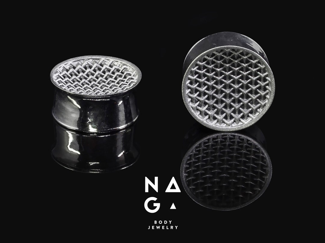 1 Pair of ARMOUR Tarnished Silver Ear Plugs Gauges, Sizes From 6 Mm (2G ...