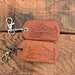 Nature Keyfob Mountain Key Ring Forest Keychain Leather Key - Etsy