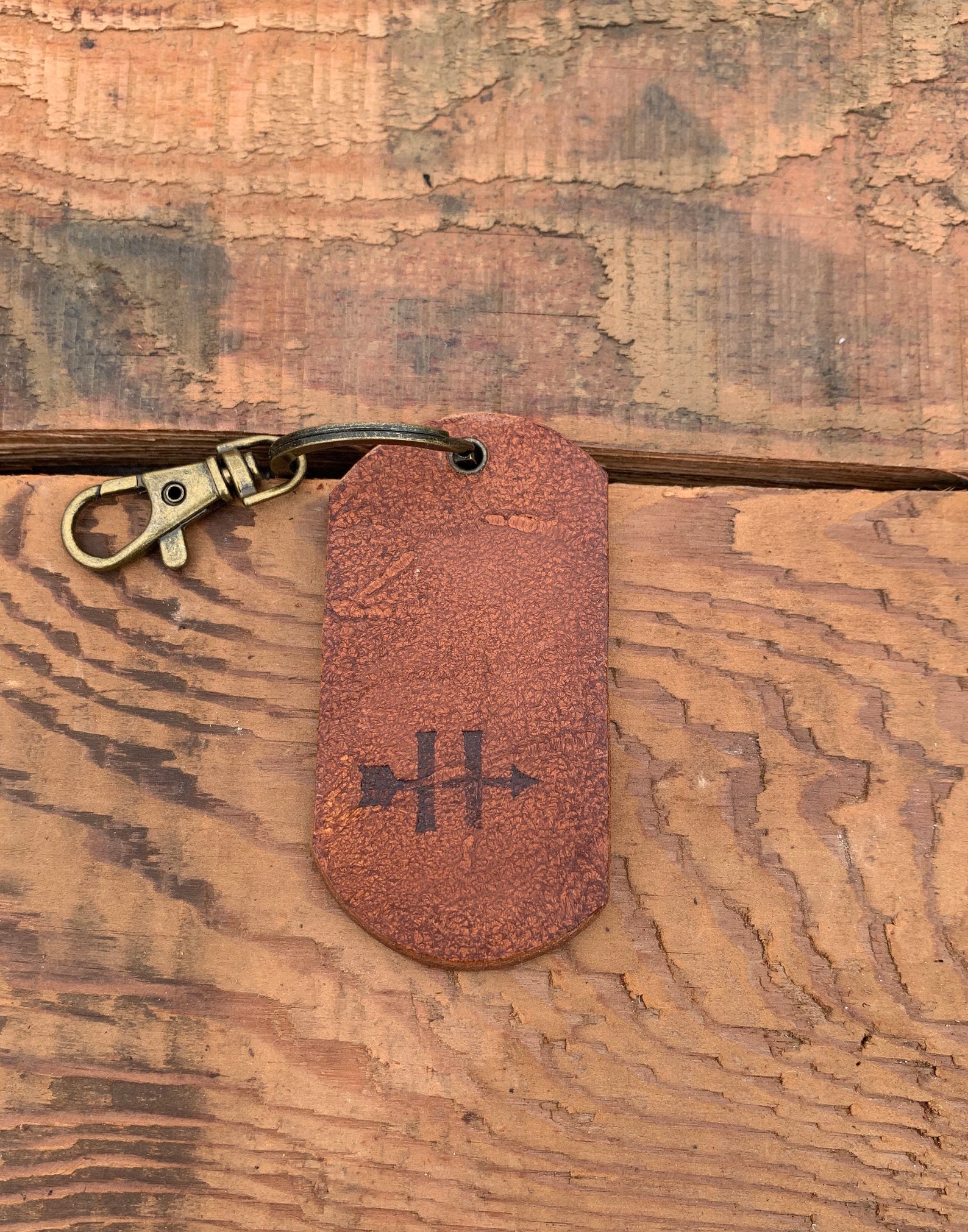 Nature Keyfob Mountain Key Ring Forest Keychain Leather Key - Etsy