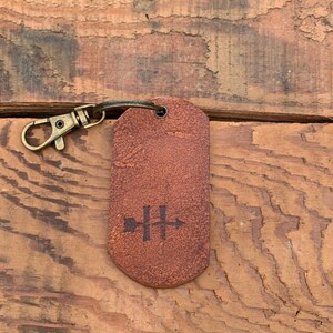 Nature Keyfob, Mountain Key Ring, Forest Keychain, Leather Key Chain ...