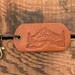 Nature Keyfob Mountain Key Ring Forest Keychain Leather Key - Etsy