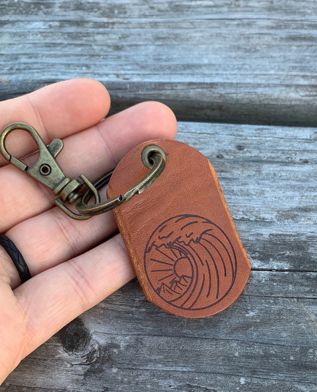 Mountain to Sea Key Fob Ocean Key Ring Beach Keychain - Etsy UK