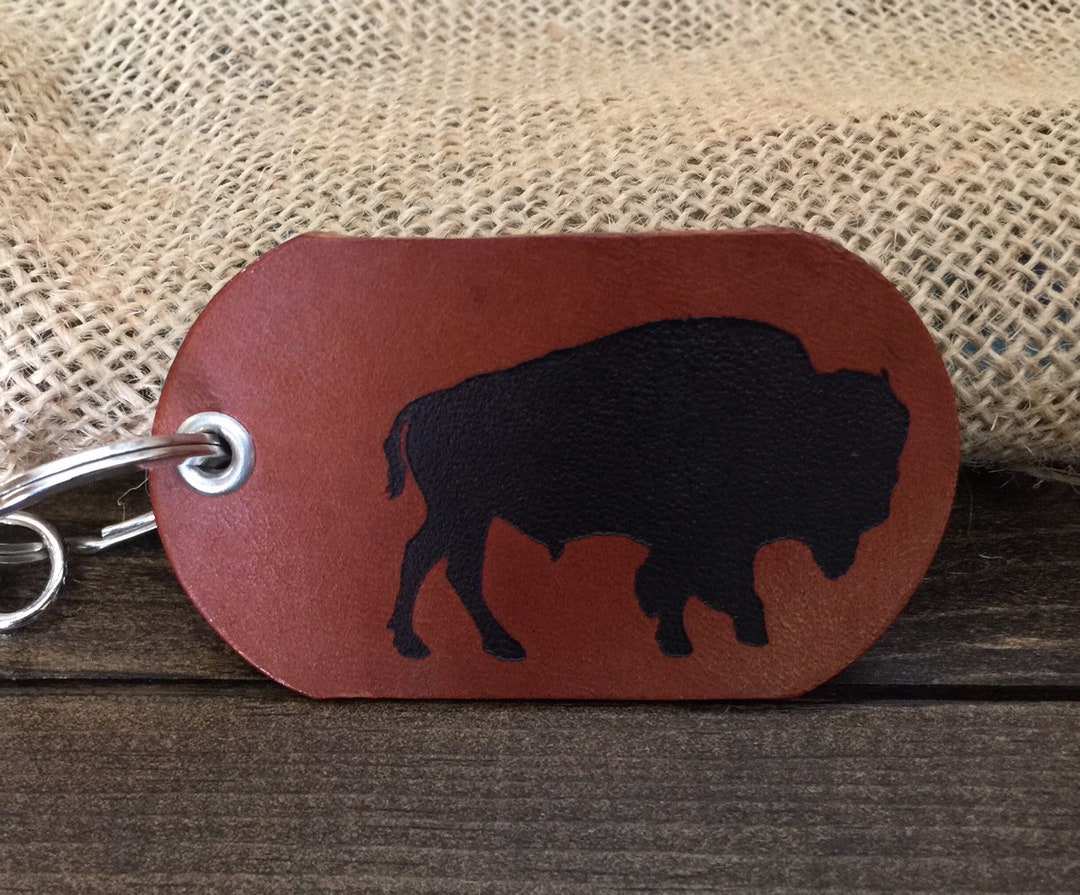 Buffalo Keyring, Bison Keychain, Hunter Gift, Gift for Boyfriend, Gift ...