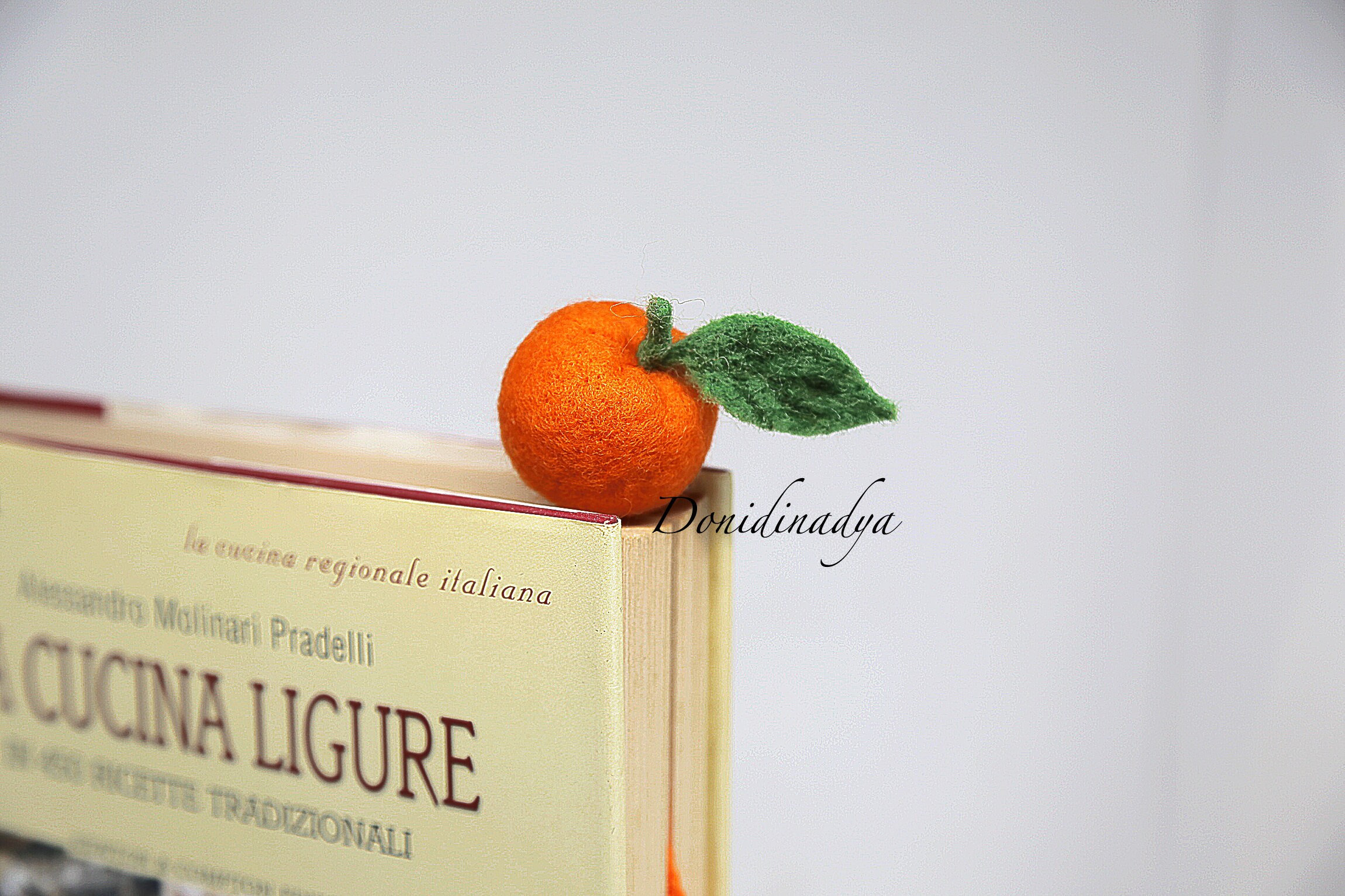 Tangerin Mandarine Orange Bookmark. Needle Felted Fruit. Gift - Etsy