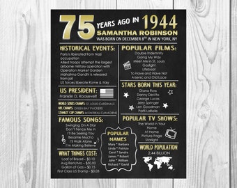 1944 birthday | Etsy