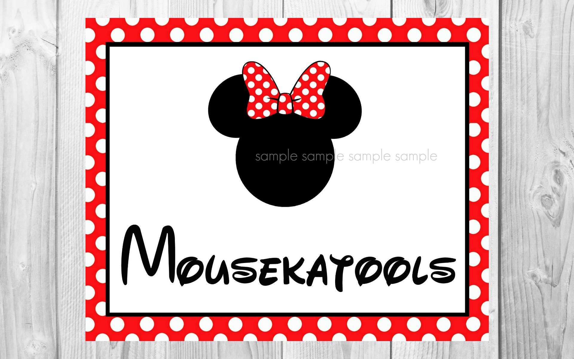 Mousekatools Printable Labels