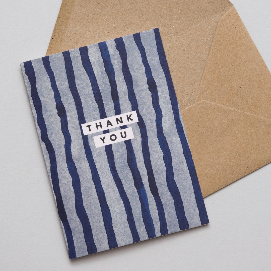 Thank You Card Pack / Blue Thank You Cards Wedding / Thank You Cards ...