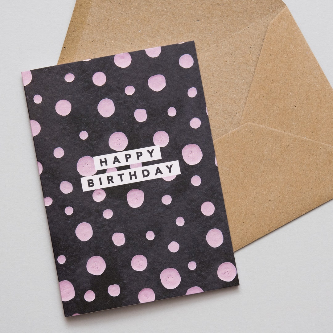 Birthday Card / Fun Birthday Card / Abstract Birthday Card / Colourful ...