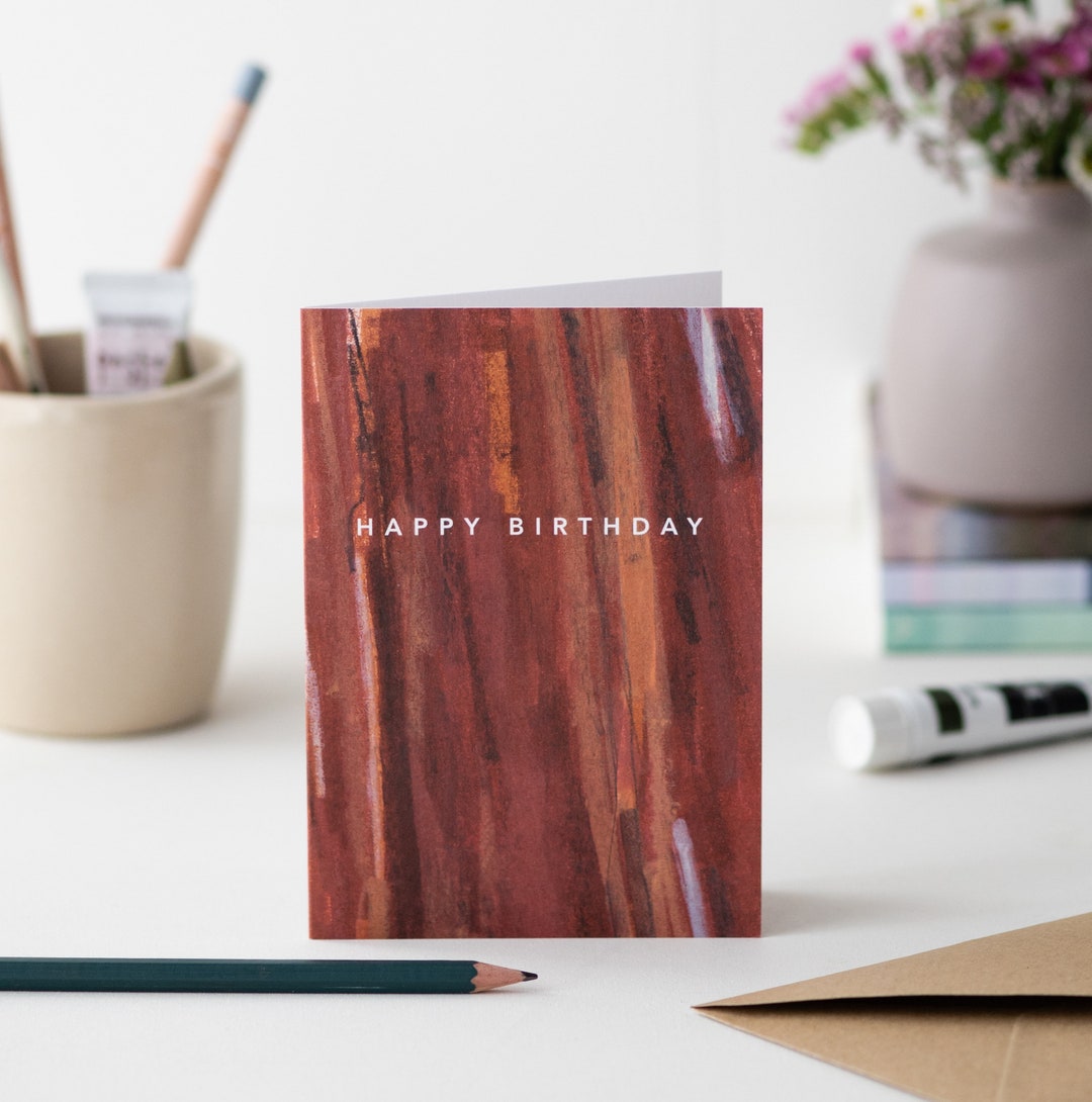 Birthday Card / Arty Birthday Card / Abstract Birthday Card / Colourful ...