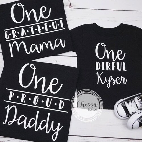 Family Shirts for Baby Boy 1st Birthday Custom Matching - Etsy
