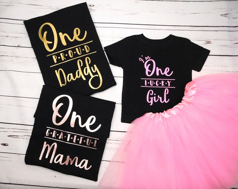 1st Birthday Family Shirts for Girls or Boys First Birthday | Etsy