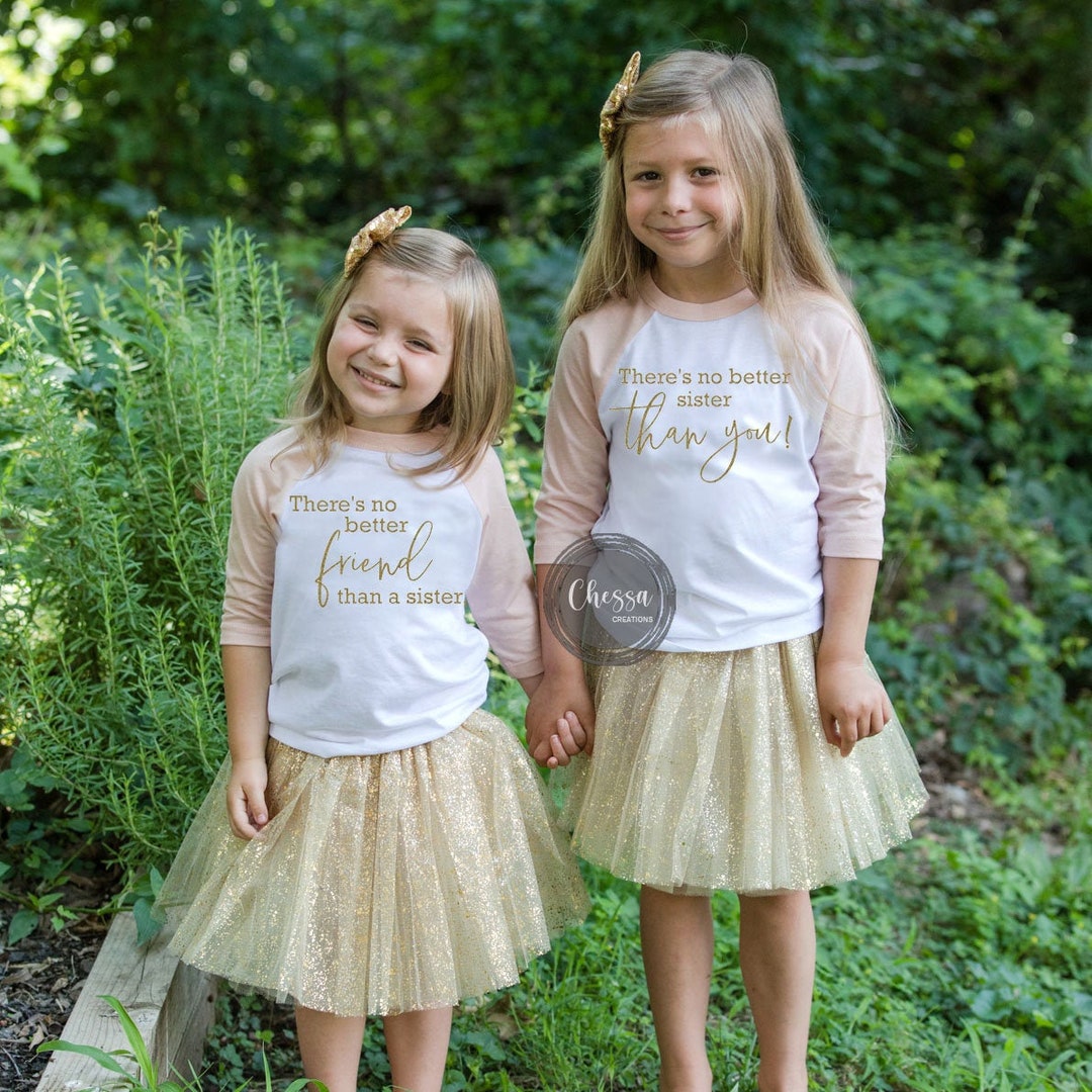 Big Sister Little Sister Shirts, Matching Outfits, Sister Gift, There's ...