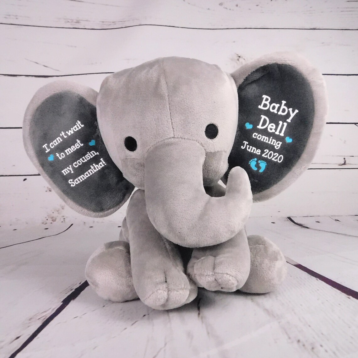 New Grandma Gift, Baby Announcement Grandparent, Mint & Bubblegum Pink ...