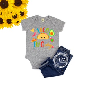 Taco Twosday 2nd Birthday Boy or Girl Family Shirts 2 Year Old Outfits ...