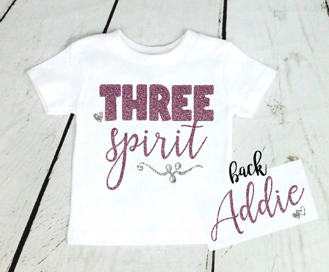 3 Year Old Birthday Shirt Girl 3rd Birthday Outfit Three - Etsy