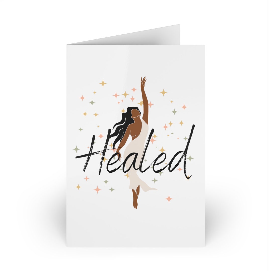 Motivational Sympathy Encouragement Healed Greeting Cards 1 or 10-pcs ...
