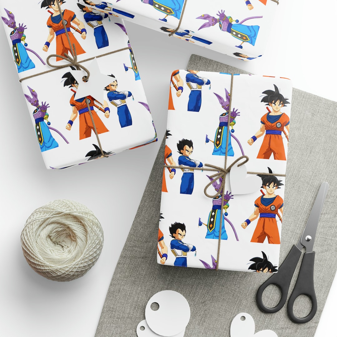DBZ Japanese Anime Goku Z Warriors Gohan Akira Toriyama Wrapping Papers ...