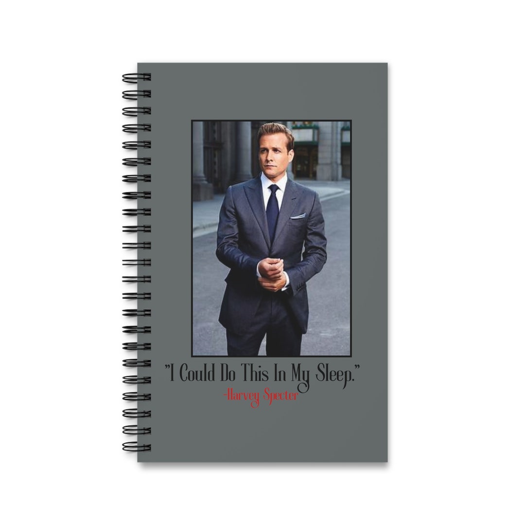 Harvey Specter Journal: "i Could Do This in My Sleep" Spiral Notebook ...