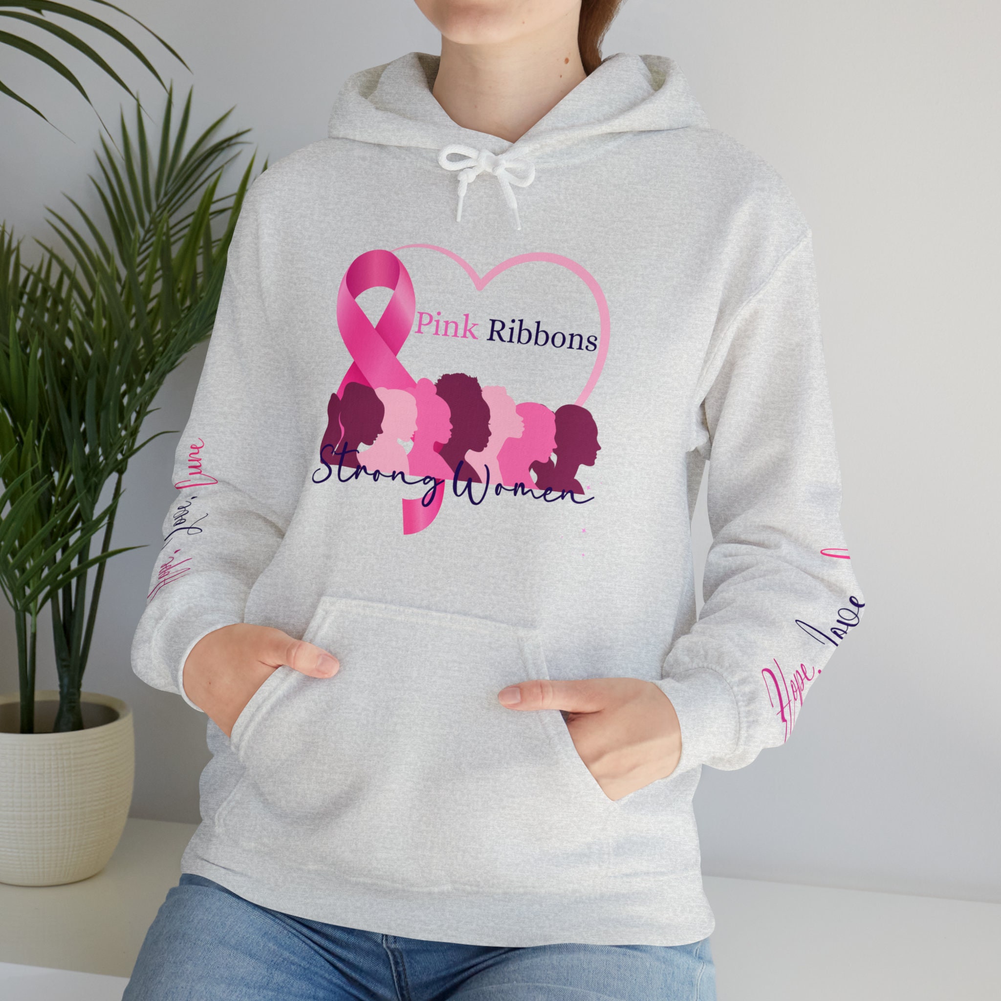 Pink Ribbons Strong Women Breast Cancer Support Unisex Heavy - Etsy