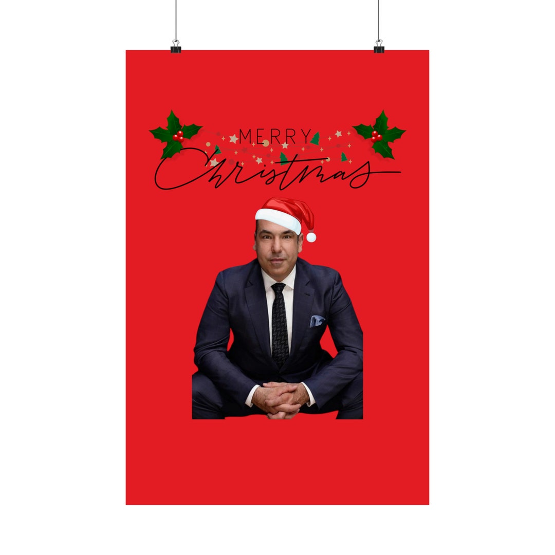Louis Litt Harvey Specter Suits Merry Christmas Matte Vertical Posters ...