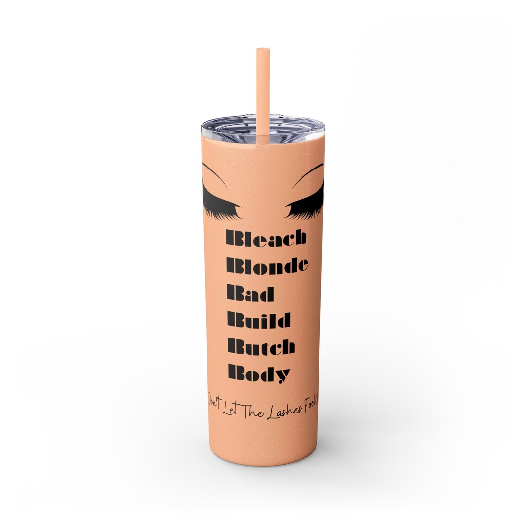 Bleach Blonde Bad Build Butch Body Tumbler With Straw, 20oz - Etsy