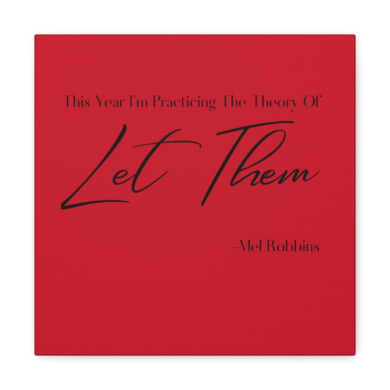 Mel Robbins Let Them Theory Gallery Wraps - Etsy