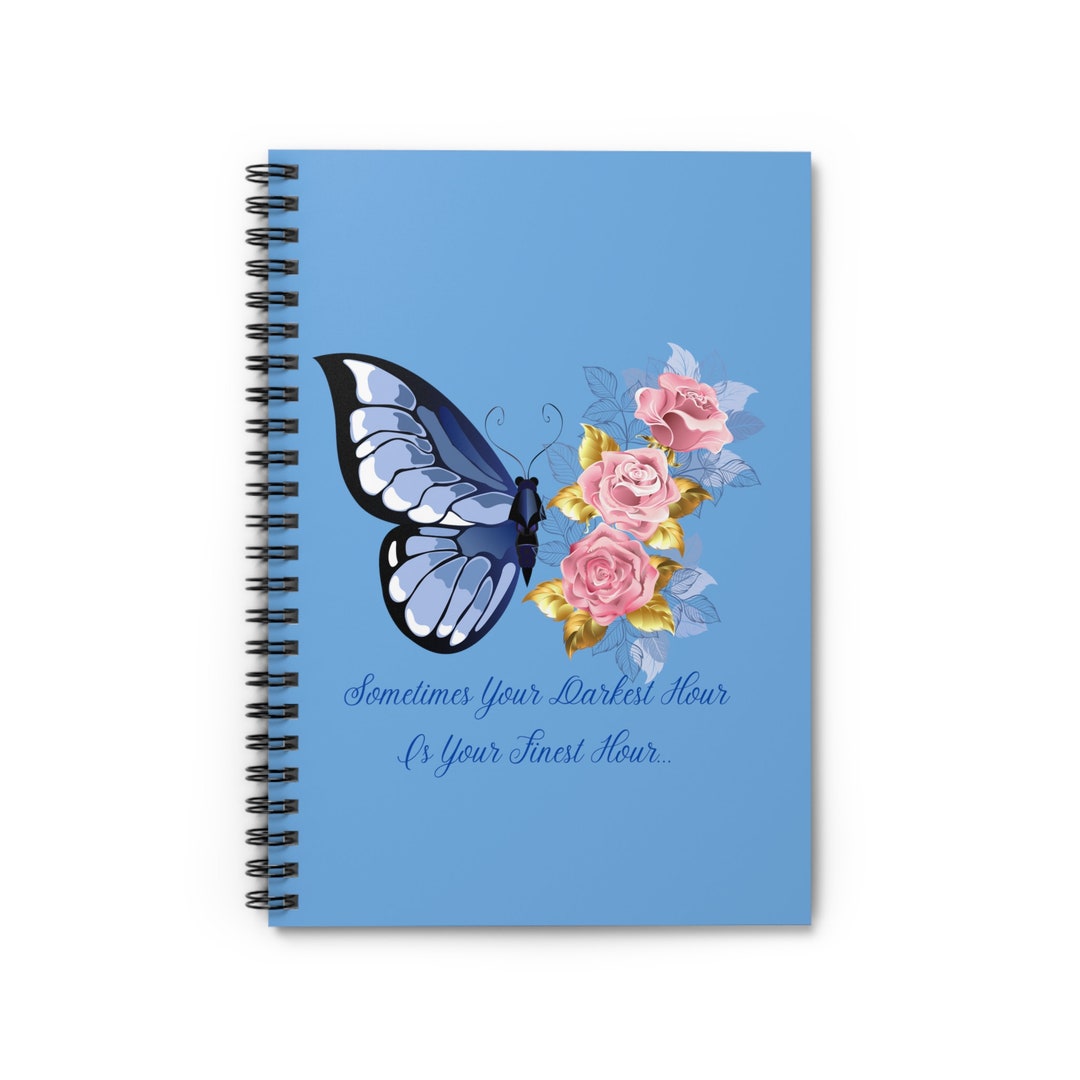 Journey Begins Motivational Spiral Notebook Ruled Line - Etsy