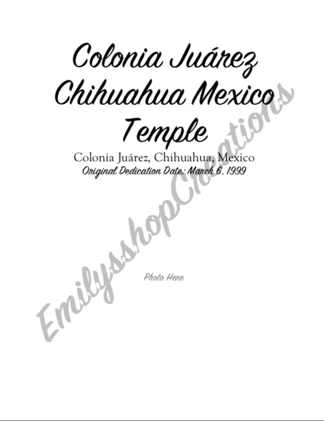 Colonia Juarez Chihuahua Mexico LDS Temple - Etsy