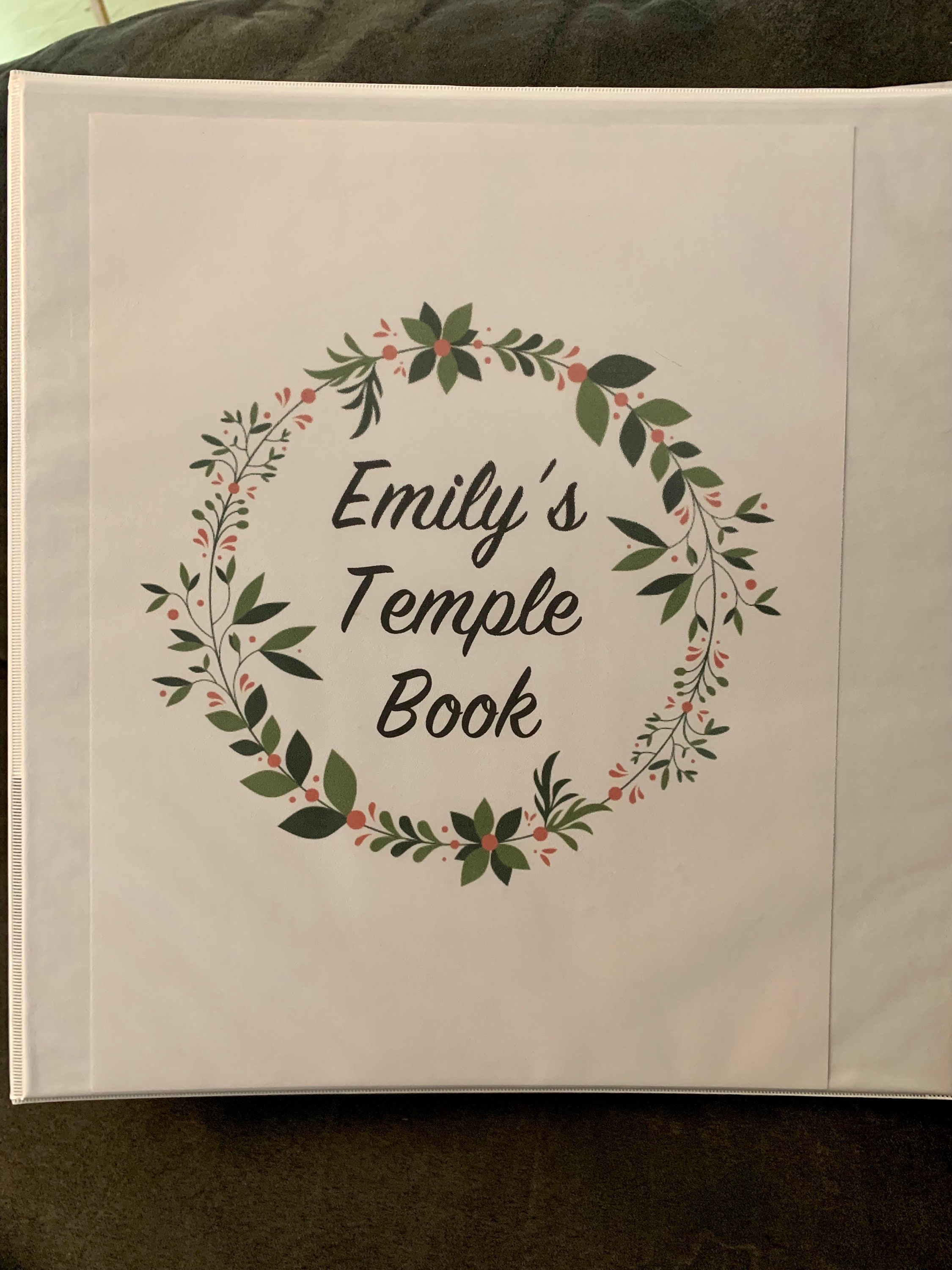 Temple Book Cover Page - Etsy