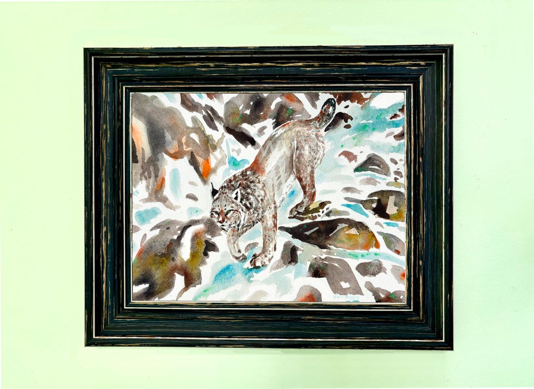 Lynx Art Print, Multiple Sizes - Etsy